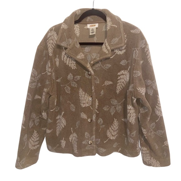 Talbots | Jackets & Coats | Vintage Talbots Fleece Jacket Womens Xl Usa ...